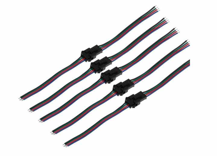 4 Pin JST SM Connector for RGB LED Strip Light - 5050/3528