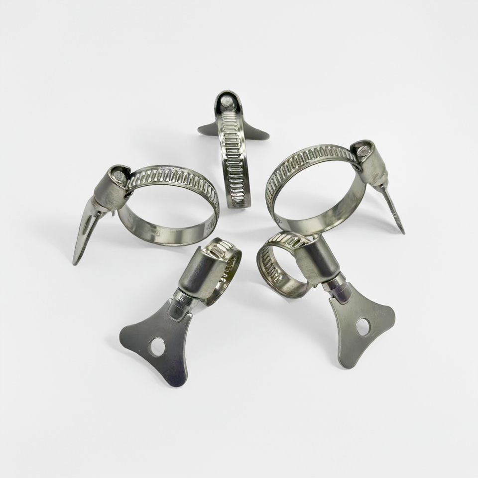 German Stainless Steel 201 304 Material Handle Hose Clamp Throat Clamp ...