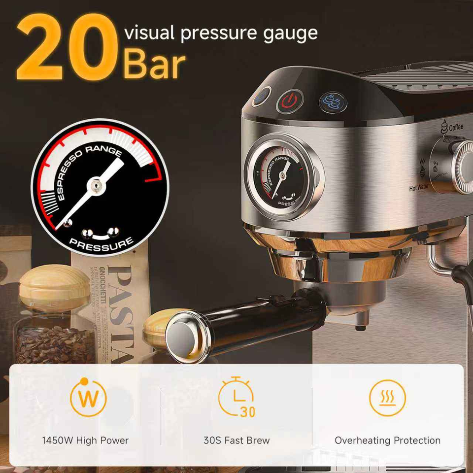 Automatic Programmable App Controlled Stainless Steel Espresso Coffee ...