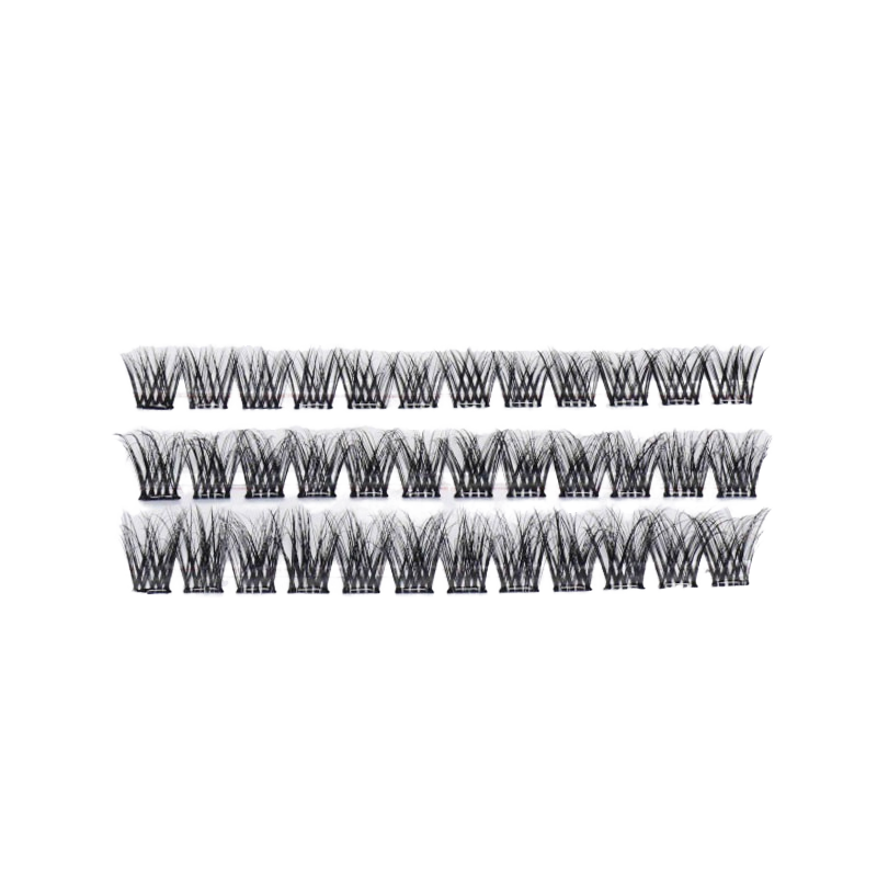 Pre-Glued 5-Day Hold Cluster Lashes Waterproof Self-Adhesive Synthetic ...