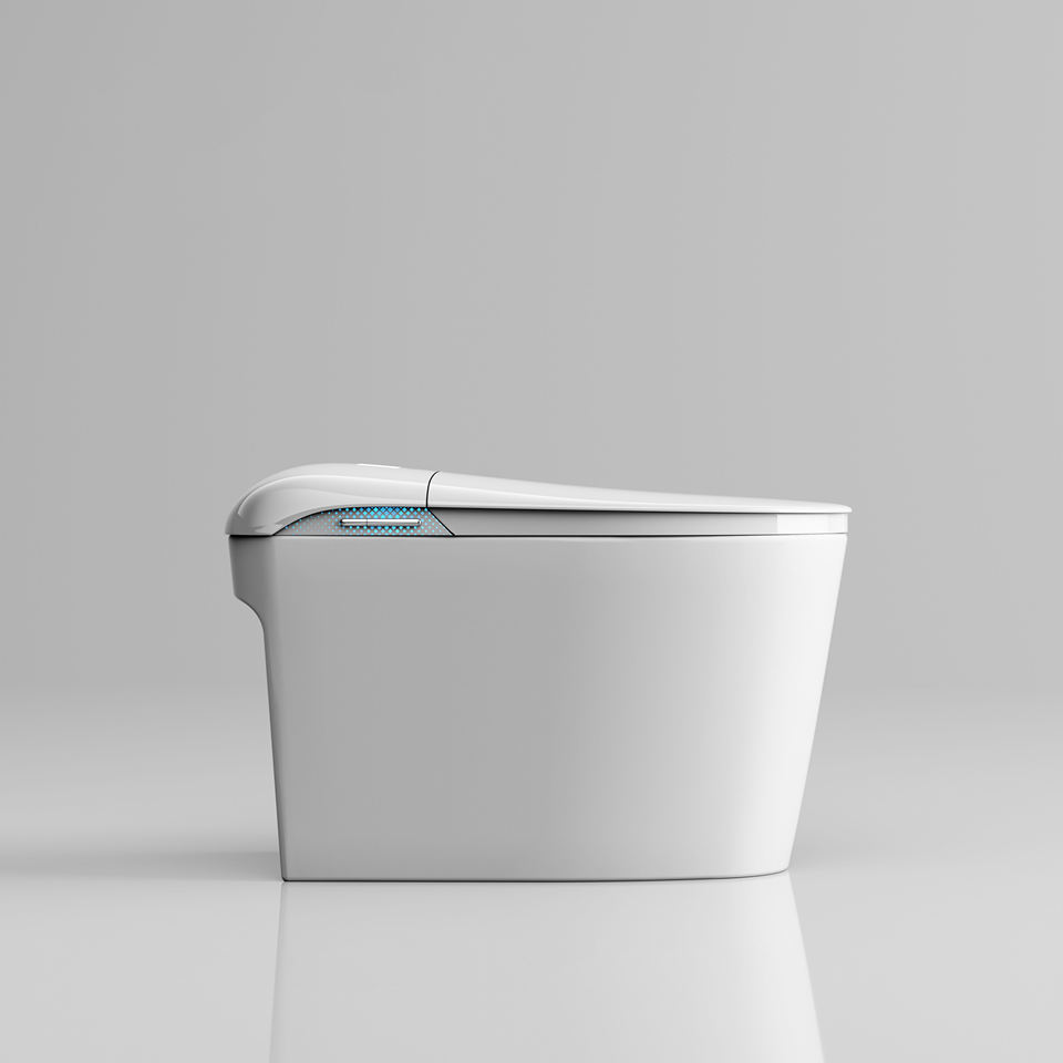 Fully Intelligent Smart Toilet Remote Control Included Heated Seat Dual ...