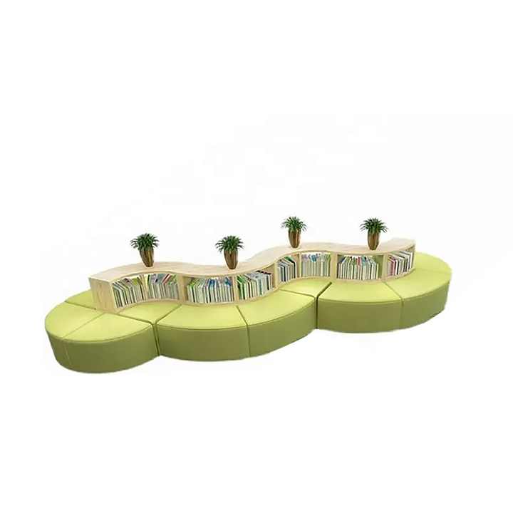 School Library Office Rest Area Stool Bookshelf Community Reading Room ...