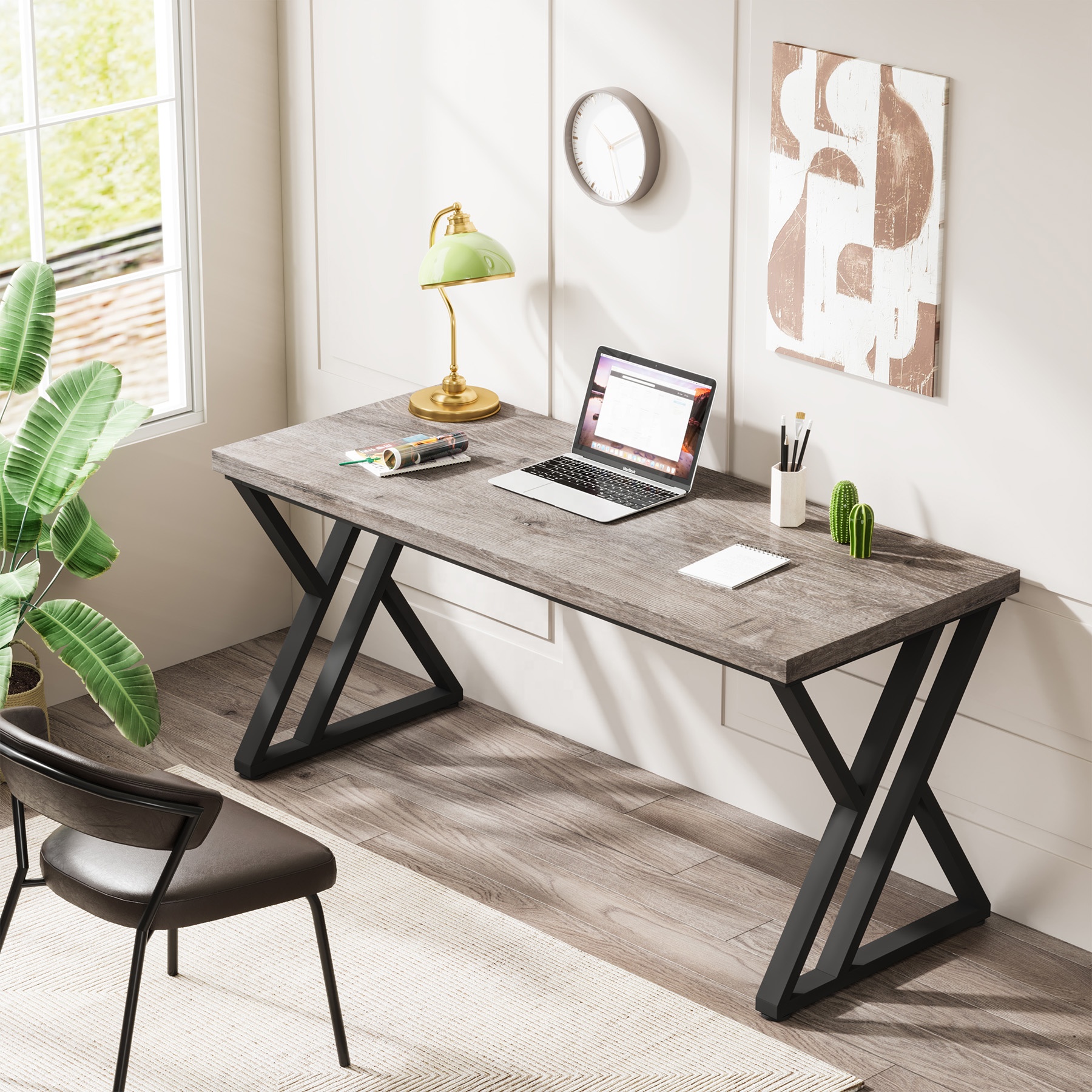 Simple grey desk store