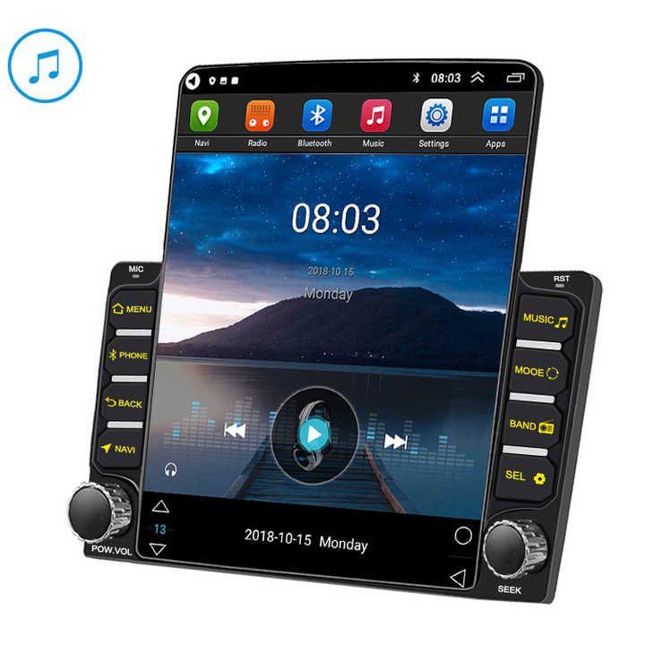 9.7 Inch Android Car Player - Versatile and Bluetooth-enabled
