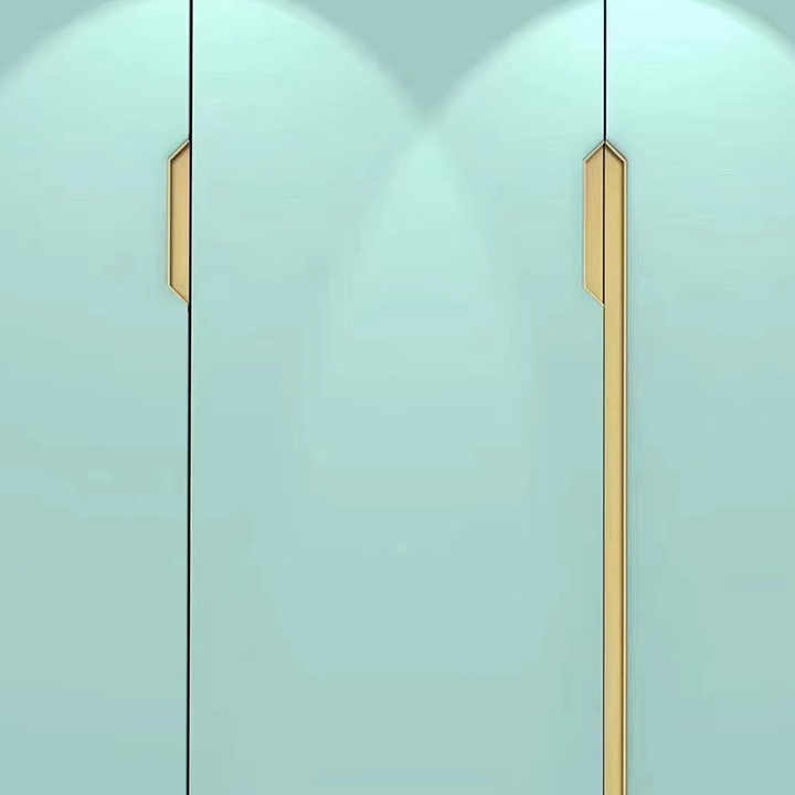 Furniture Aluminum Alloy Bed Horn Handle Cabinet Slotted Built-in ...