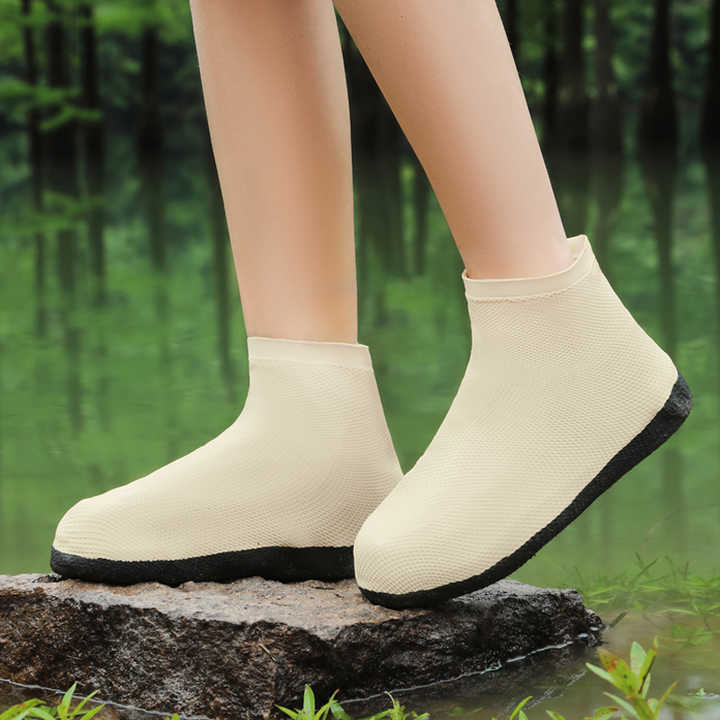Reusable Latex Waterproof Rain Non-Slip Protective Rain Shoes Boots ...