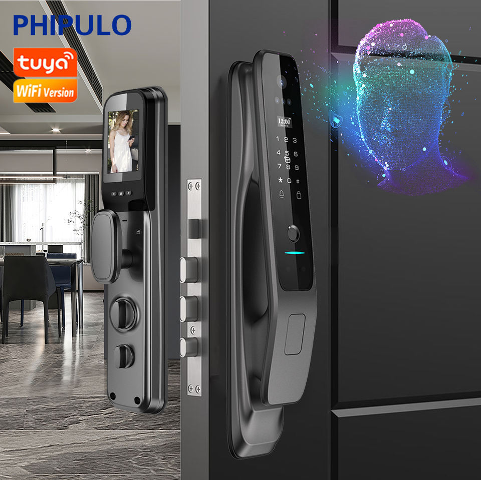 PPD Smart Lock TUYA WIFI System Smart Home Face Recognition Fingerprint ...