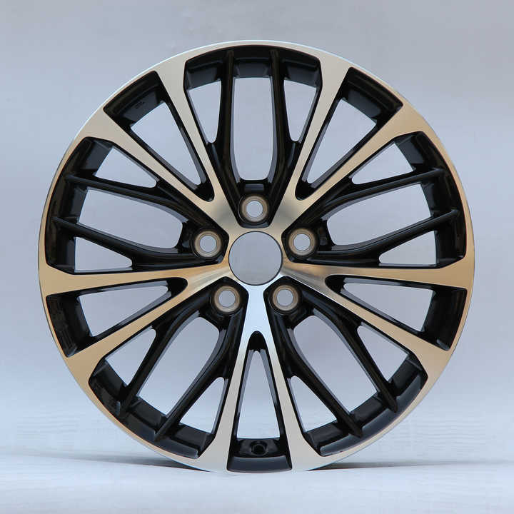 Factory Price 18 Inch 5x114.3 Cast Wheels Rims Black Machine Face Alloy ...