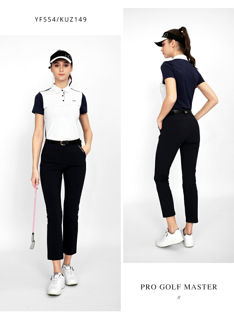 PGM YF554 ladies golf apparel sport golf clothing polo women golf shirt ...