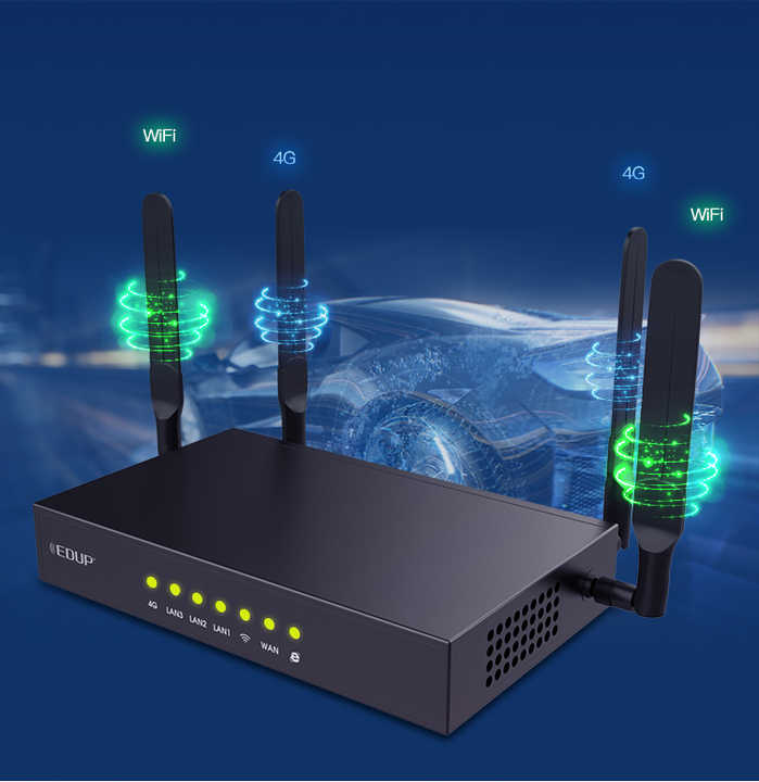 EDUP Outdoor 4G LTE CPE - Industrial Wifi Router with SIM Card Slot