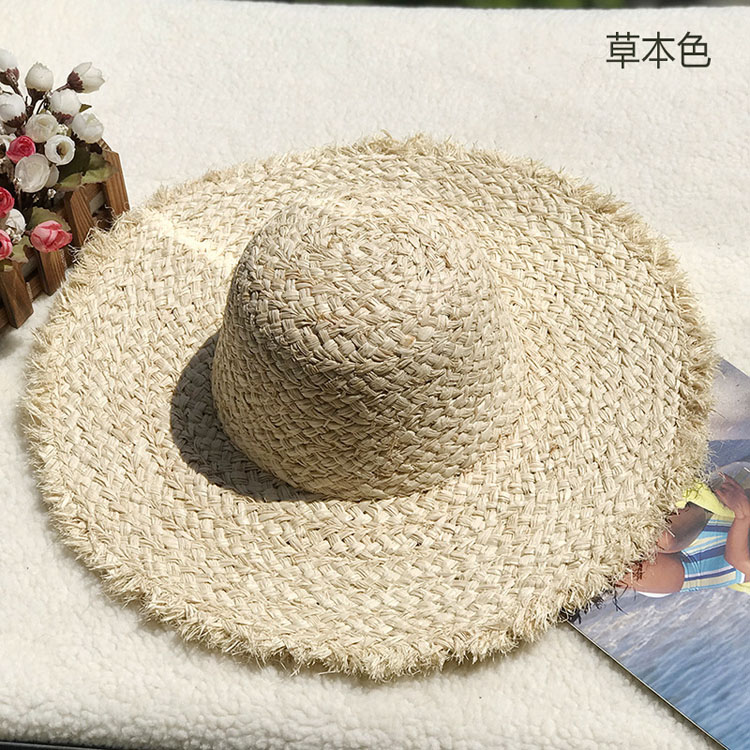 Brown Raffia Hats - Stylish Summer Sun Protection for Outdoor Events