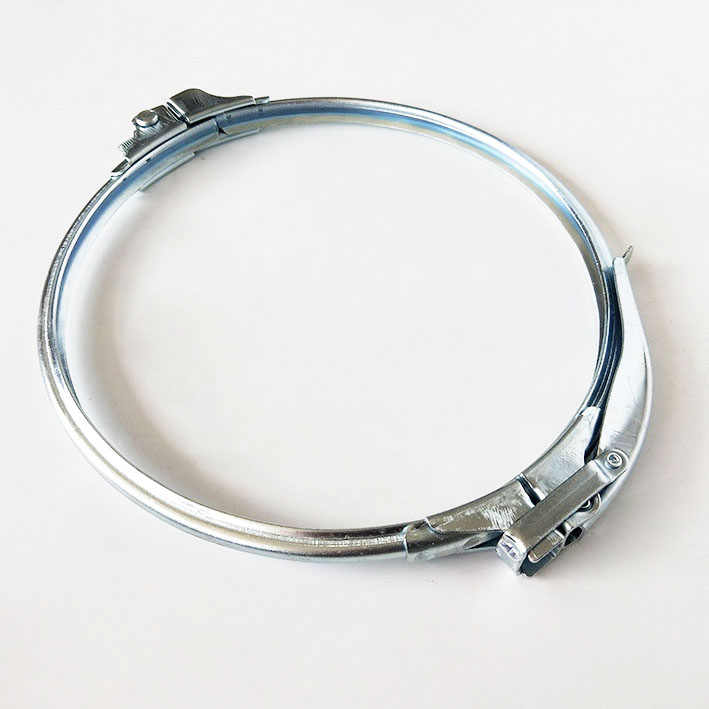 200mm Heavy Duty Clamp - Galvanized Steel Pipe Connectors