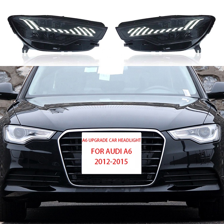 Upgrade Aftermarket Plug and Play A6L A6 Car Headlights for Audi A6 ...