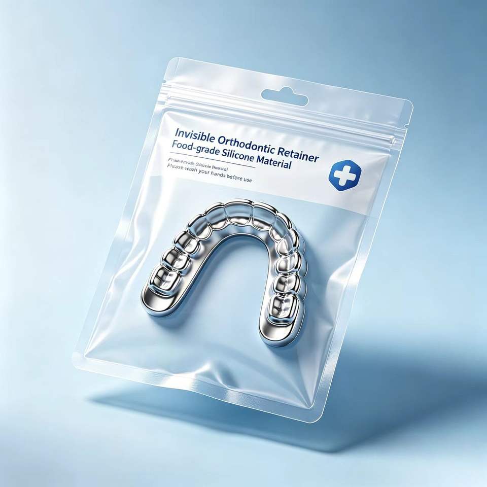 Custom Printed Dental Guard Packaging with Window Heat Sealed Retainer ...