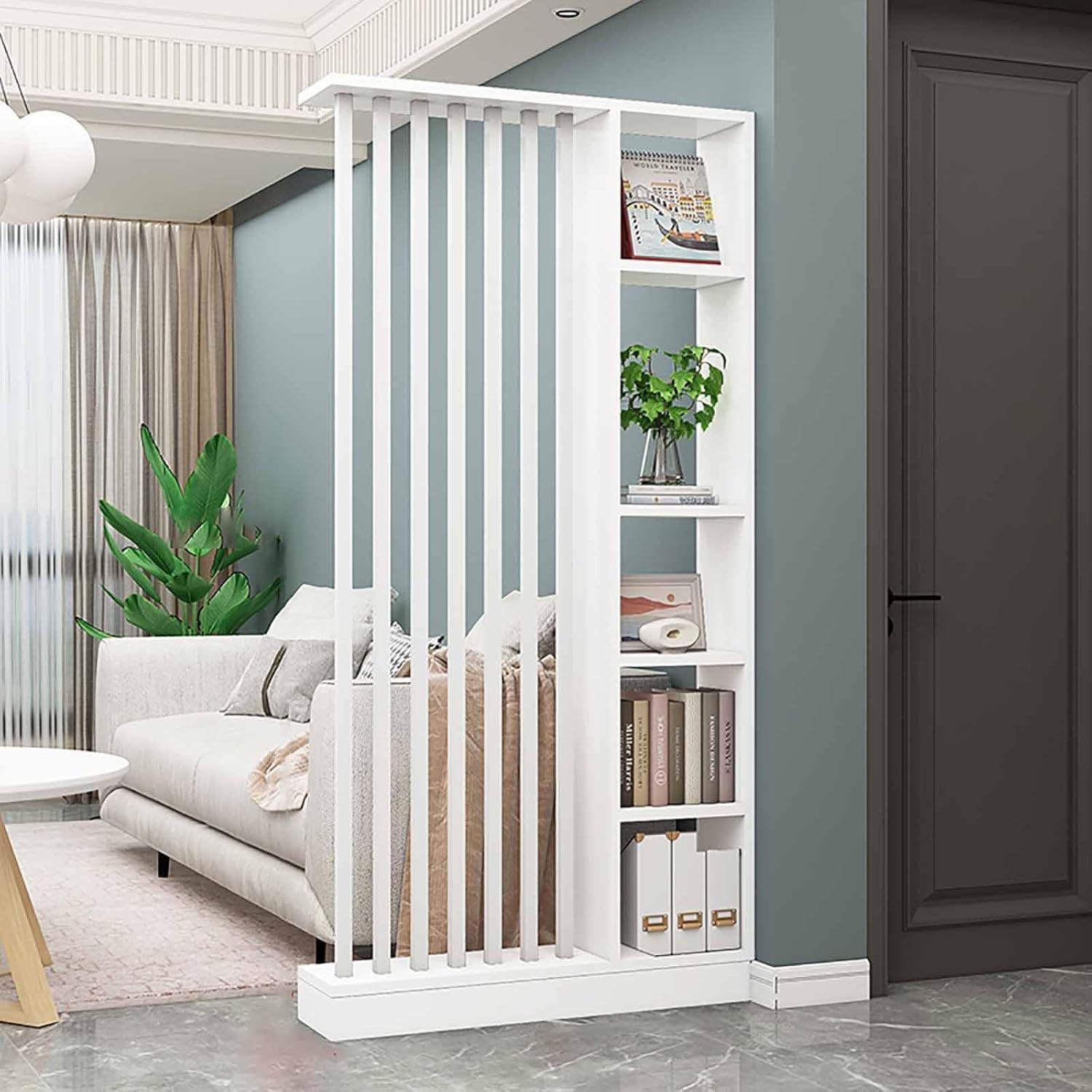 Floor to Ceiling Room Dividers - Modern Metal & Wood Screens