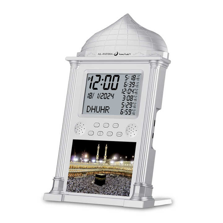 Islamic Makkah Clock Ka'aba Digital LCD Full Prayer Times Multiple ...