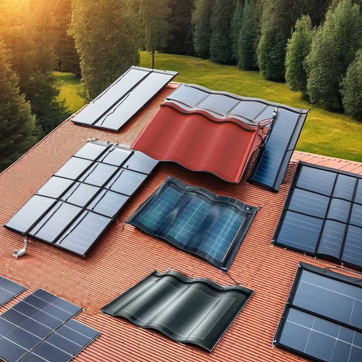 CIGS 30W 300W BIPV Solar Roof Tiles Double Glass Shingle Panel Thin ...