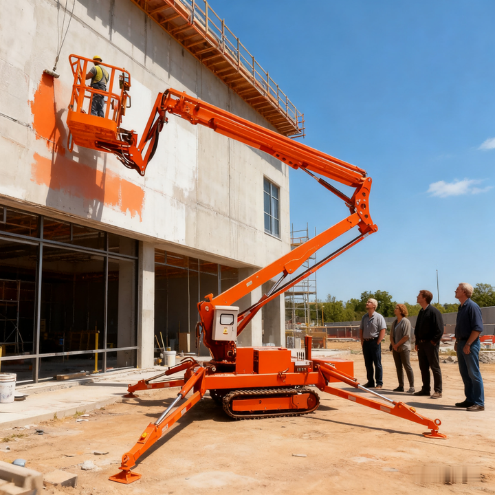 Customize Color Mini Electric Hydraulic Telescopic Boom Lifting Spider ...