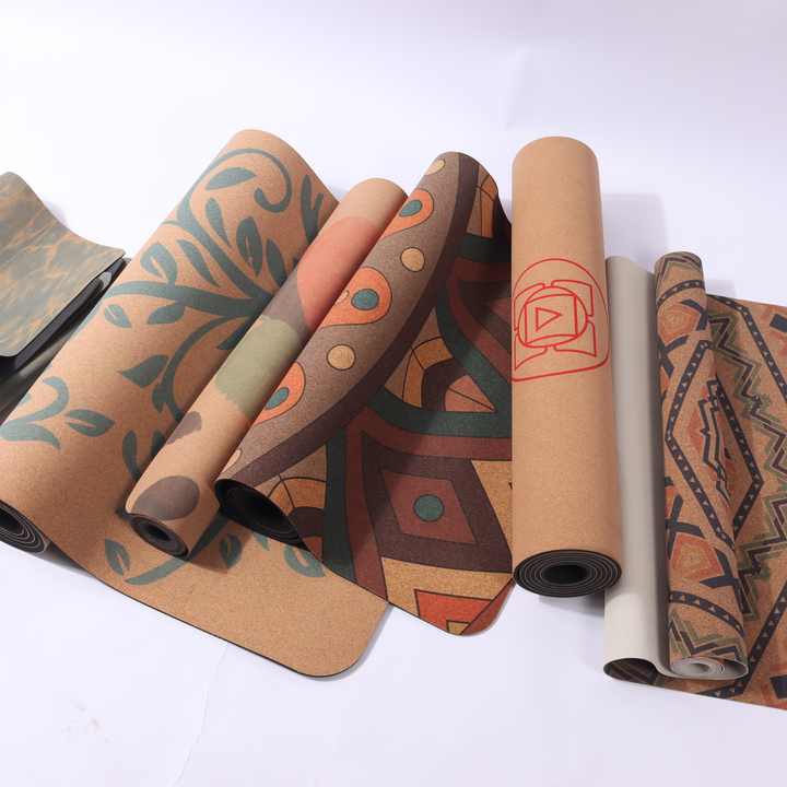 Eco Friendly Cork Yoga Mats - Non Slip & Sweat Resistant