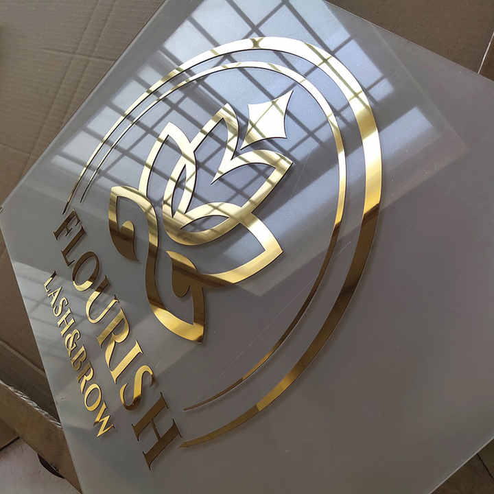 Glass Panels Company Logo Plexiglass Custom 3D Letters