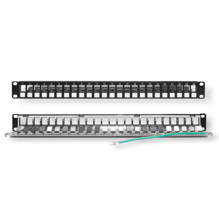 Keystone Panel Network Blank Patch Panel 24 Port Cat6 FTP