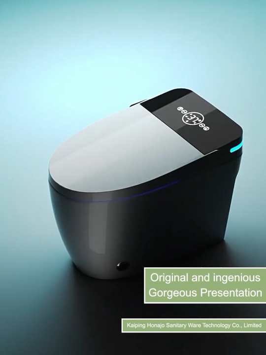 Luxury Automatic Flush Wc Rimless Water Closet Colorful Smart Toilet ...