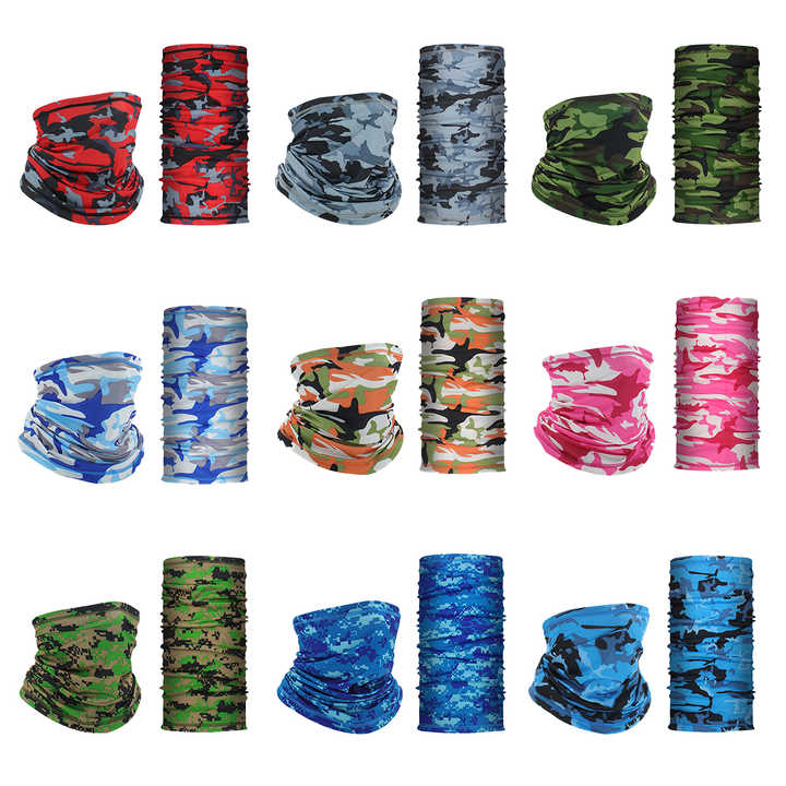 Wholesale Blank Camo Cooling UV Protection Cycling Fishing Neck Gaiter ...