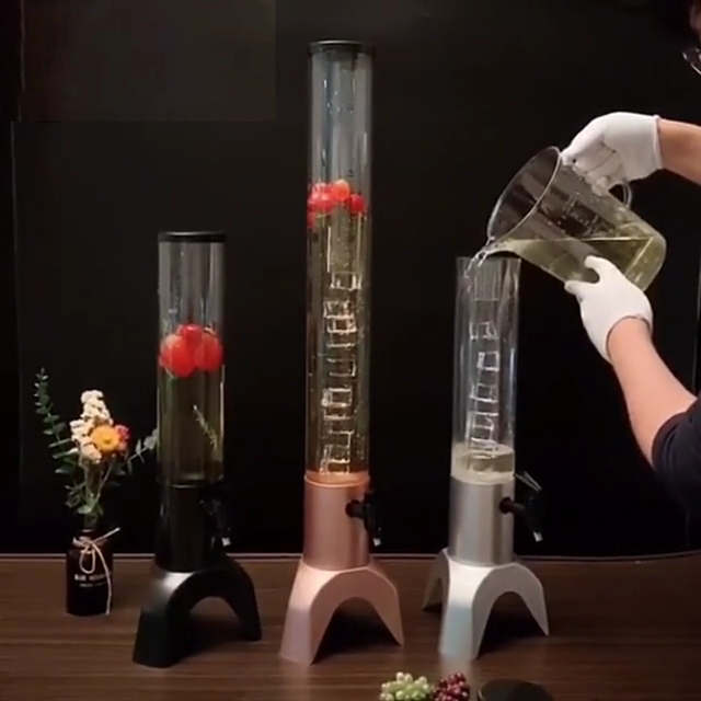 Yantai Tongli Tall Liquor Tower Bar Drink Dispenser Cylinder Beer Tower ...