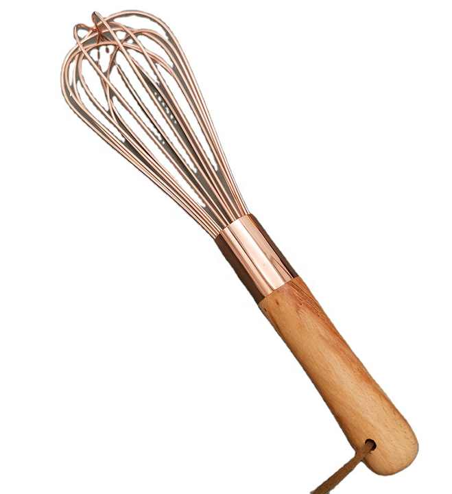INS Style Rose Gold Egg Whisk - Versatile Baking Tool