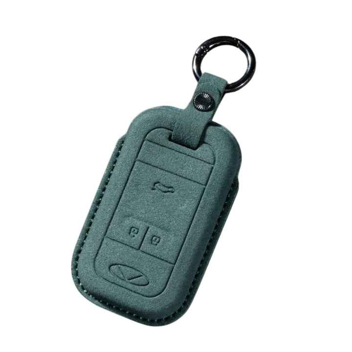 WZAUTO Tumbled Leather Remote Control Car Key Case Protector Auto ...