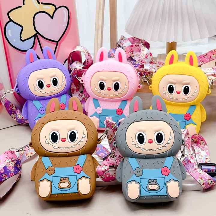 LABUBU Cute Cartoon Character Crossbody Shoulder Bag Wallet Cartoon ...
