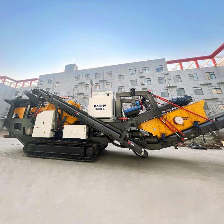 High Quality Crawler Mobile Coal Impact Crusher Pebble Stone Tracked ...