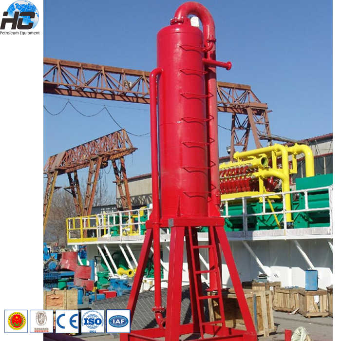 Oilfield Equipment Vertical Mud Gas Separator | Poor Boy Degasser for ...