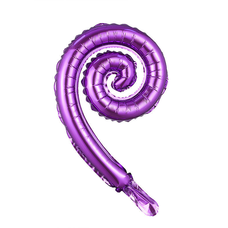 2026 New Spiral Color Curve Aluminum Film Balloon Birthday Wedding ...