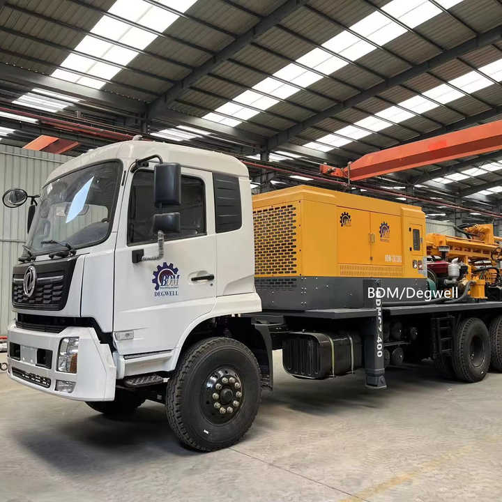 BDMCZ-400 Full Hydraulic 400m Truck Mounted Water Well Drilling Rig for ...
