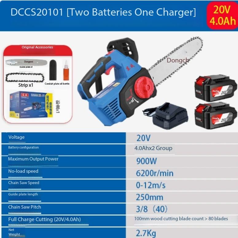 Charging Cordless Electric Chainsaw Brushless Lithium Battery One ...
