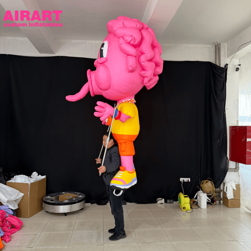 Inflatable Cartoon Boy Figure Dancing air Puppet,Custom Backpack Giant ...