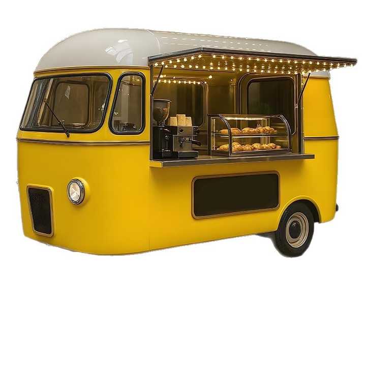Colorful Electric Food Cart With Full Kitchen Setup - Perfect for Ice ...