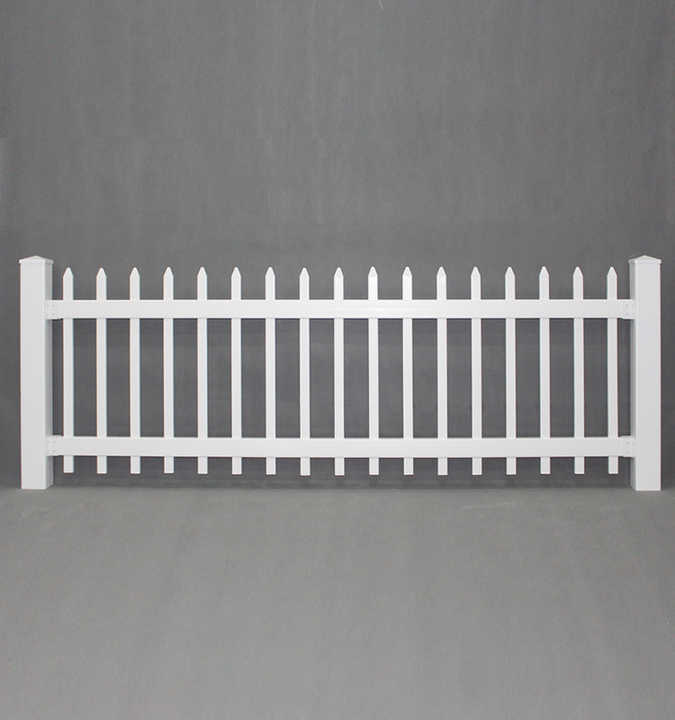 Customized White PVC Garden Picket Fence - Eco-friendly