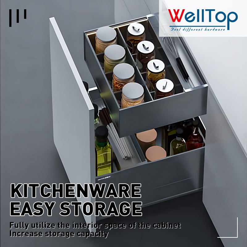 Customizable Modern Design External Drawer for Kitchen Supporting ...