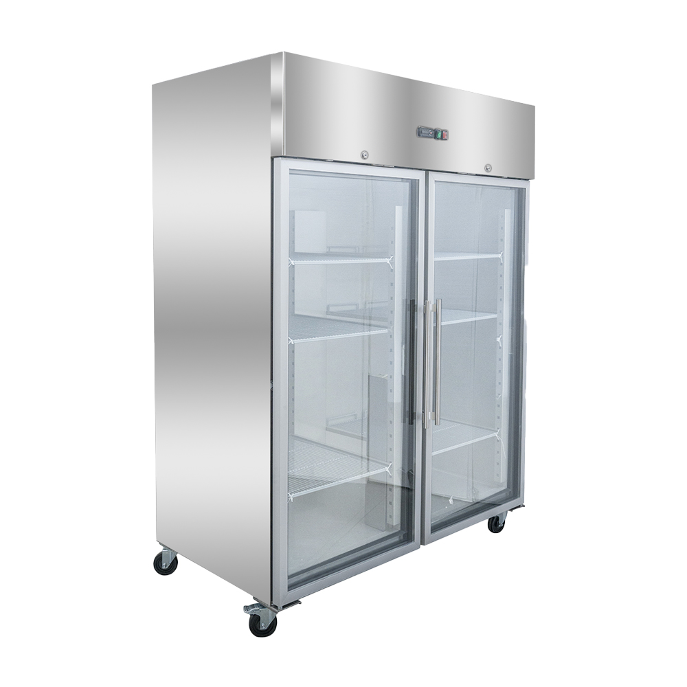 1200L Double Door Chiller - Commercial Beverage Cooler