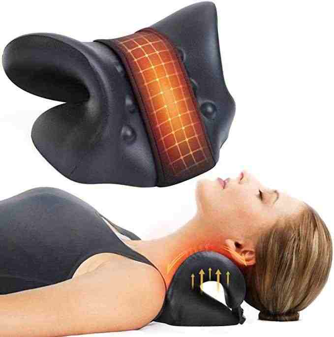 Heated Neck and Shoulder Relaxer - Cervical Traction Pillow