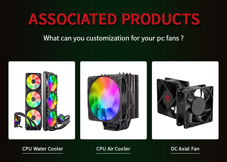Factory Price ARGB CPU Cooler 120mm Radiator Fan Case Gamer RGB PC Fan ...