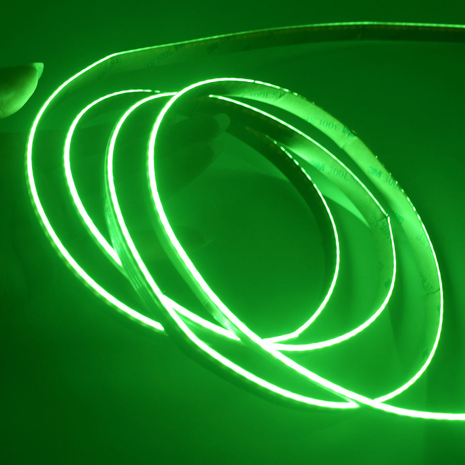 Side View COB LED Strip Light Strings with Copper PCB App Control 9W/m ...