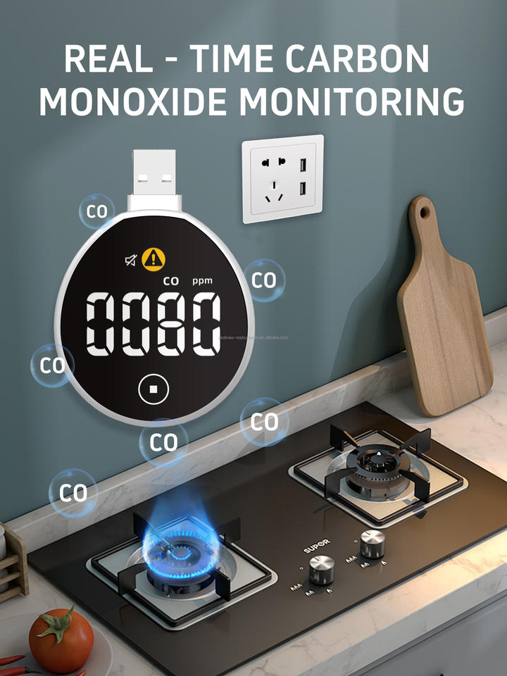Usb Portable Co Detector Gas Analyzer Meter Compact Real-time Carbon ...
