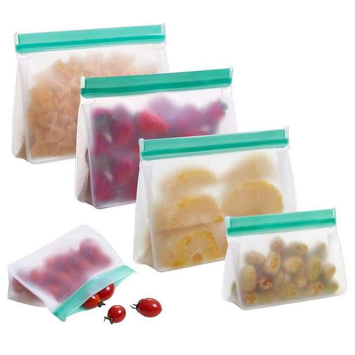 Custom Printed Reusable Ziplock Waterproof Storage Bags