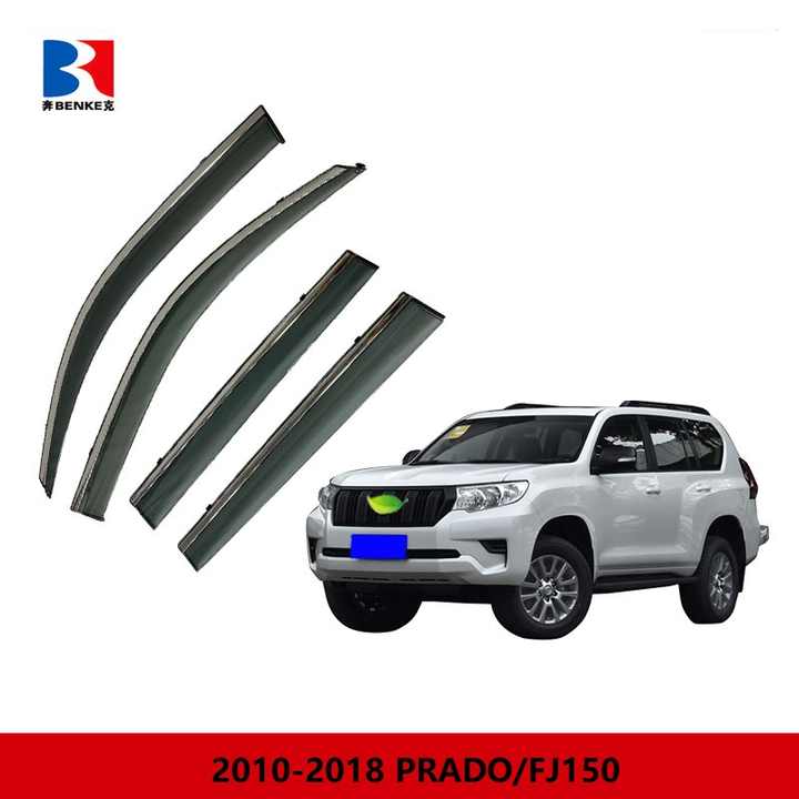 car accessories Window visor window deflector rain guard sun shield for TOYOTA PRADO FJ120 FJ150