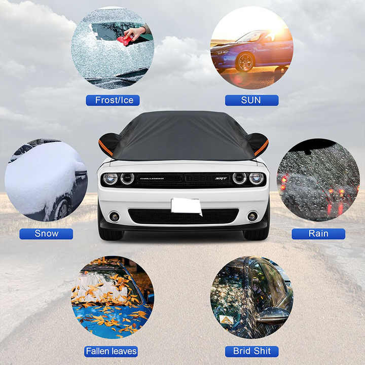 Universal Black Sedan All Weather Windshield Snow Cover for Dustproof ...
