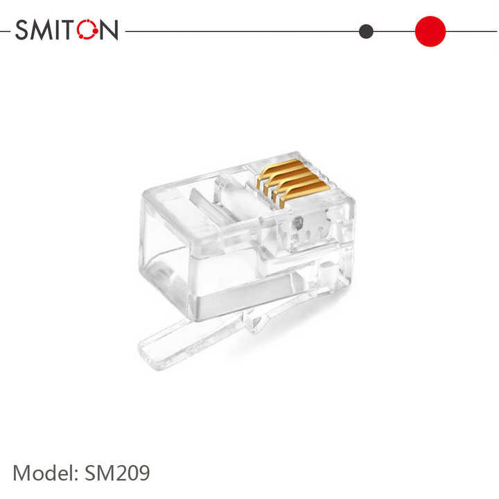 4 Pin RJ-9 Modular Connector for Telephone Cable - OEM | Wholesale