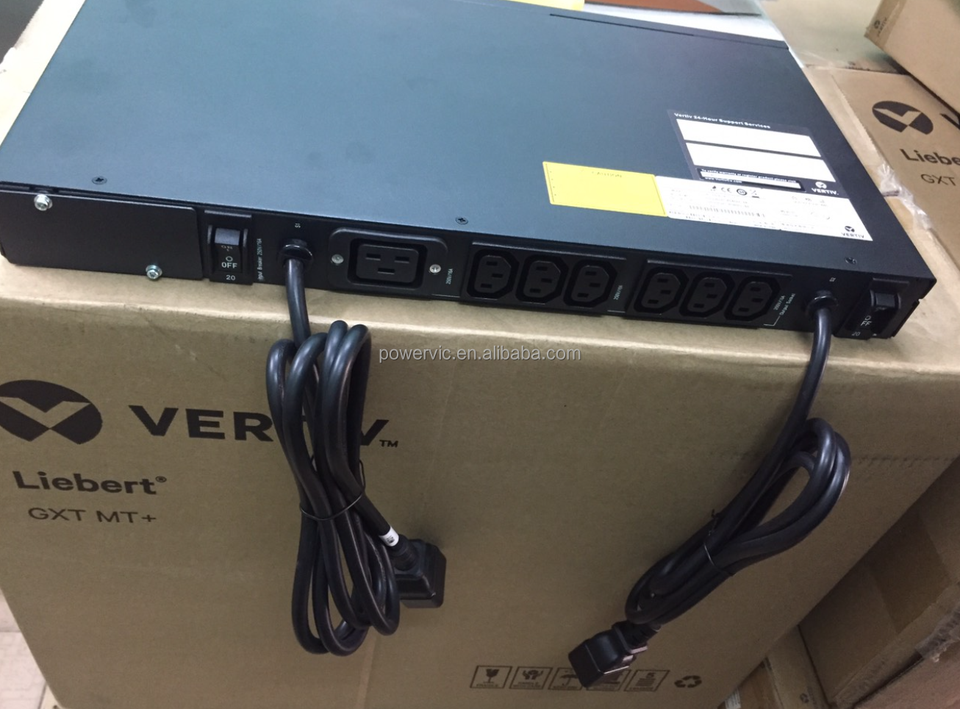 Vertiv ATS 16A Single-Phase Load Transfer Switch C20 (IEC standard 16A ...
